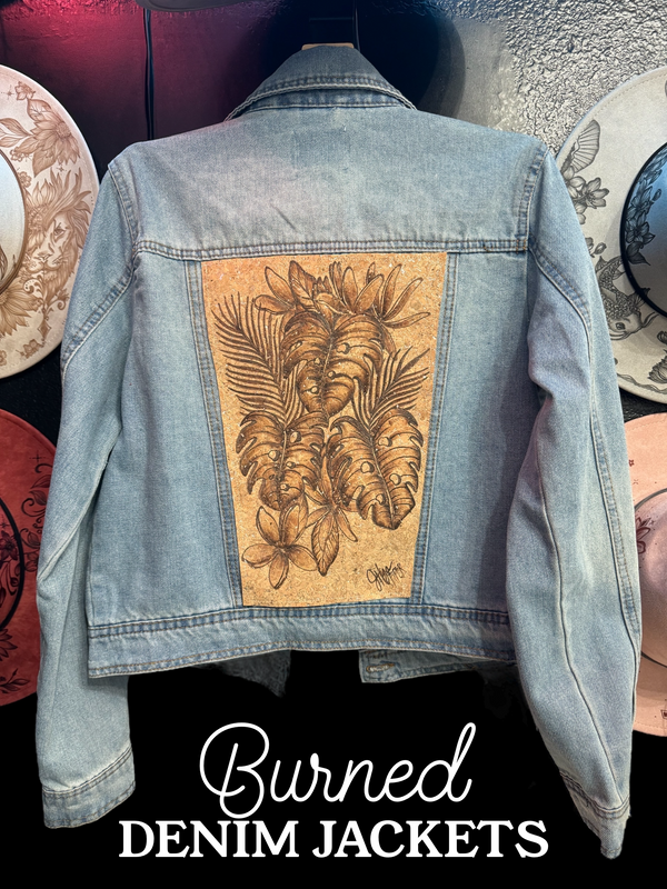 Create a Custom Burned Denim Jacket – Piper Hat Co